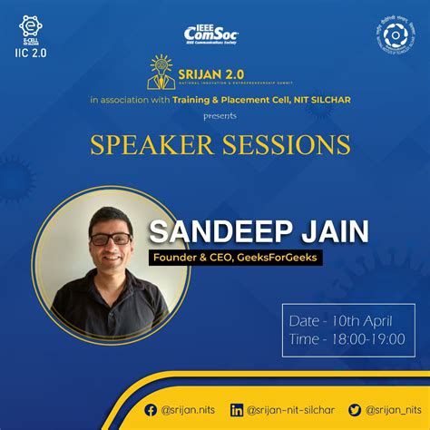 Srigen Nit Silchar Srijan 2 0 Speaker Session In Association