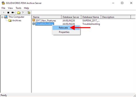 Relocating Solidworks Pdm Archive Folders Step By Step Instructions