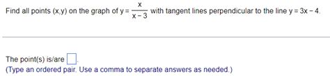 Solved Find All Points X Y On The Graph Of Y X3x With Chegg