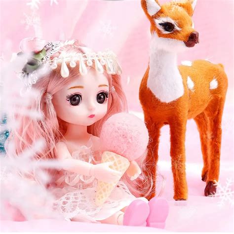 17cm Barbie Doll Princess Clothes Kid Toy Dress Up Play Cute Doll With