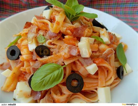 Těstoviny S Rajčaty A Mozzarellou Recept Topreceptycz