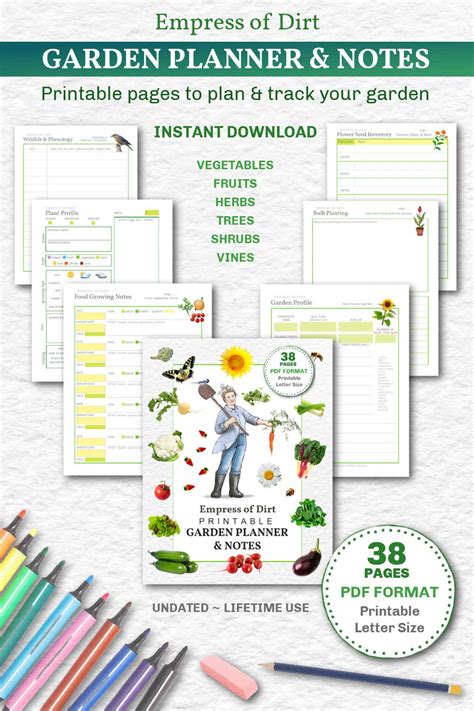 Empress Of Dirt Printable Garden Planner And Notes