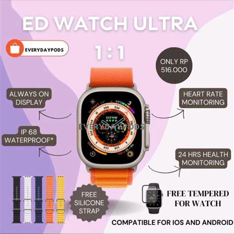 Jual Ed Watch 8 Ultra 1 1 Smartwatch Ultra Amoled 49mm Ip67