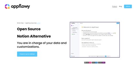 APPFLOWY alternative open source à Notion Clement MONDARY