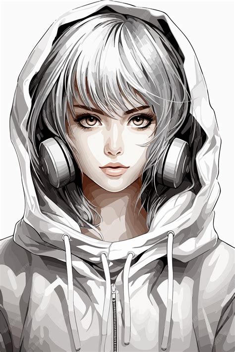 Premium Vector Young Girl Anime Style Character Vector Illustration