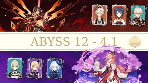 C2 Furina Yae Taser Dehya Monopyro 4 1 Abyss 12 Genshin Impact