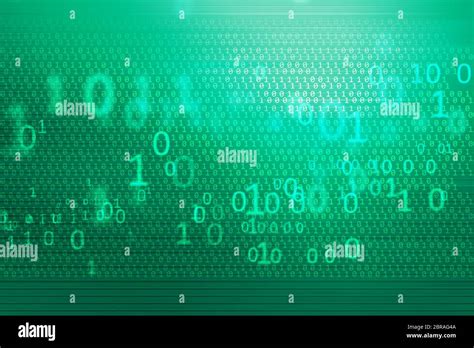 Digital binary codes background, big flat green screen with covered by digital numbers Stock ...