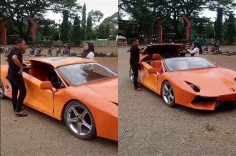 Viral Seorang Wanita Dijemput Ayang Pakai Mobil Lamborghini Pas