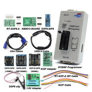 Jual Original Rt809F Serial Isp Programmer With 11 Adapters Kota Depok Industria Global
