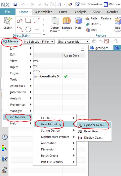 How To Create A Gear Assembly Using Siemens NX 12 With Pictures