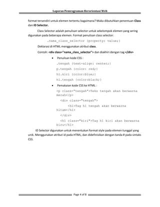 Laporan Pbw Css PDF