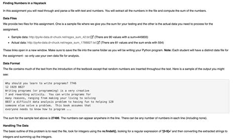 Solved Finding Numbers In A Haystack In This Assignment You Chegg