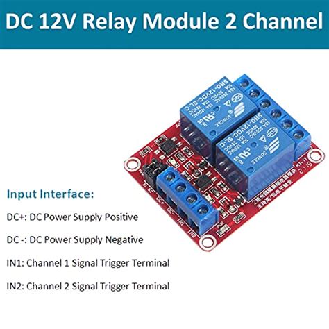 Snapklik Com AEDIKO Pcs DC V Relay Module Channel Relay Board