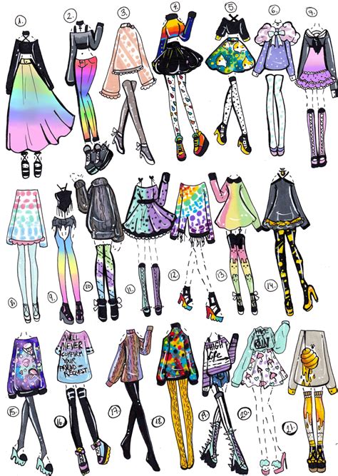 Closed 21 Pack Drawing Anime Clothes Drawings Art Reference