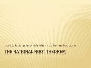 PPT Rational Root Theorem PowerPoint Presentation Free Download ID