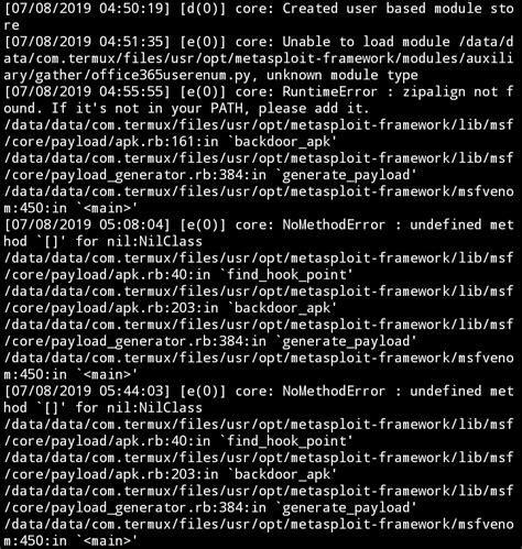 Cant Bind Payload To Apk · Issue 12063 · Rapid7metasploit Framework