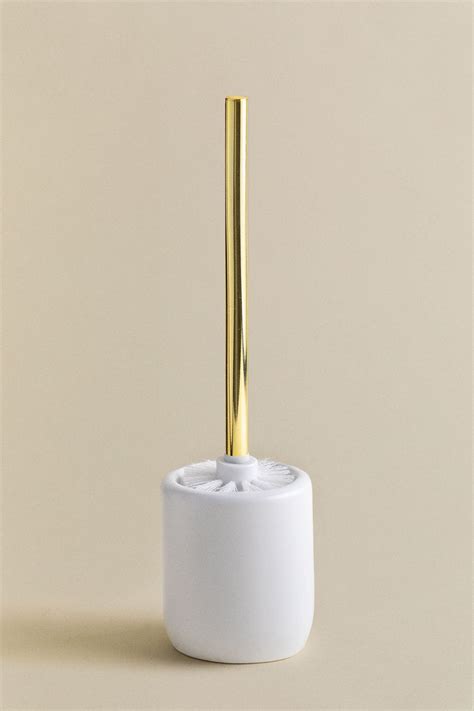 Brosse Wc Céramique Et Acier Pierk Sklum