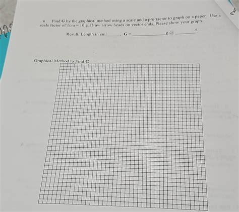 6 Find G By The Graphical Method Using A Scale And A