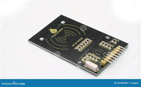Breadboard And Microcontroller With Circuit And Light Sensor St Stock