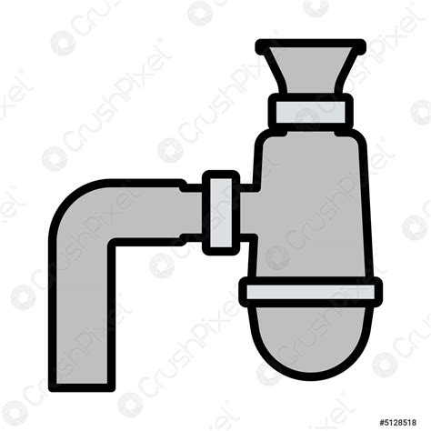Bathroom Siphon Icon Stock Vector 5128518 Crushpixel