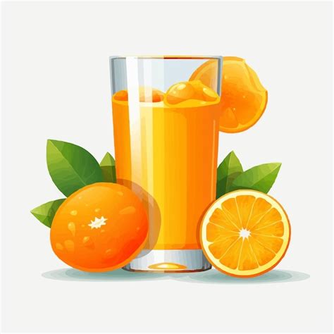 Premium Vector Glass Cup Of Juice Lemon Juice Illustration