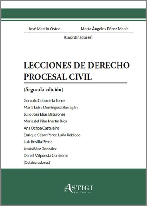 Lecciones De Derecho Procesal Civil