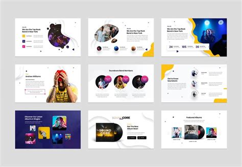 Music Band Powerpoint Presentation Template Graphue