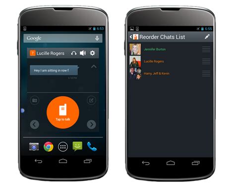 The New Easy Talk Widget For Android Voxer Walkie Talkie App
