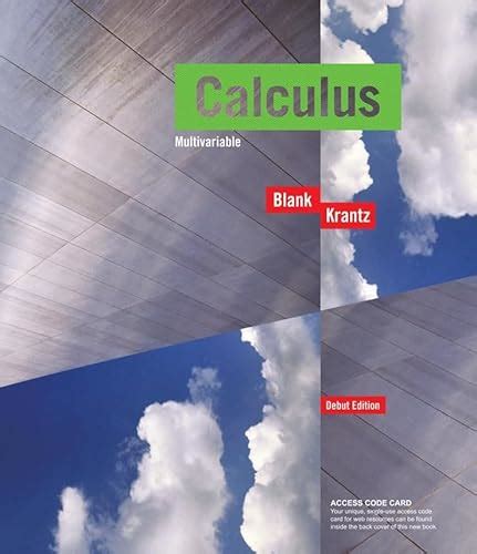 Calculus Multivariable With Access Code Key Curriculum Press Blank Brian E 9780470413180