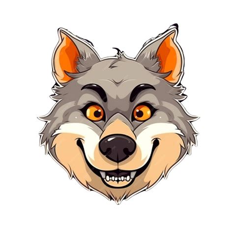 Premium Vector Cartoon Wolf Face Vector Design Premium Vector Cartoon Wolf Face Vector Design