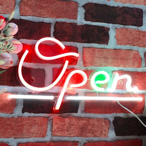 Open Sign Bar Shop Decoration Flex Silicone Led Neon Sign Etsy