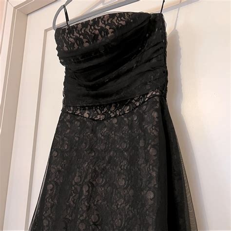Bcbgmaxazria Black Sleeveless Corset Lace Gown Gem