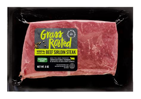Grass Fed Pasture Aged Beef Sirloin Steak Strauss Brands