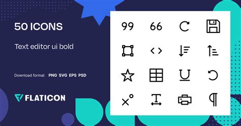 Text Editor Ui Bold Icon Pack Outline 50 Svg Icons