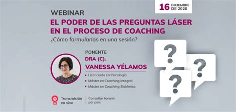 Webinar sobre El poder de las preguntas láser en el proceso de