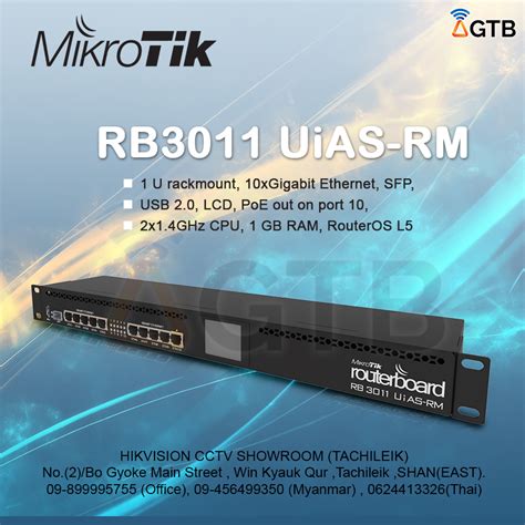 🌐🌐mikrotik Router Rb3011 Uias Rm 🌐🌐 ~ Golden Triangle Broadband