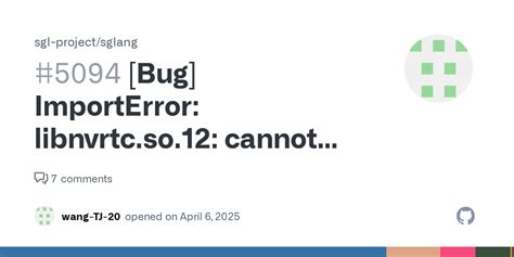 Bug Importerror Libnvrtcso12 Cannot Open Shared Object File No Such File Or Directory