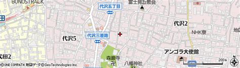 東京都世田谷区代沢2丁目24 7の地図 住所一覧検索｜地図マピオン