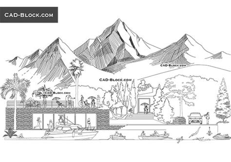 Outdoor Design Furniture Lighting And Other Premium And Free DWG AutoCAD Blocks