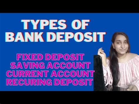 Types Of Bank Deposit Banking And Finance YouTube