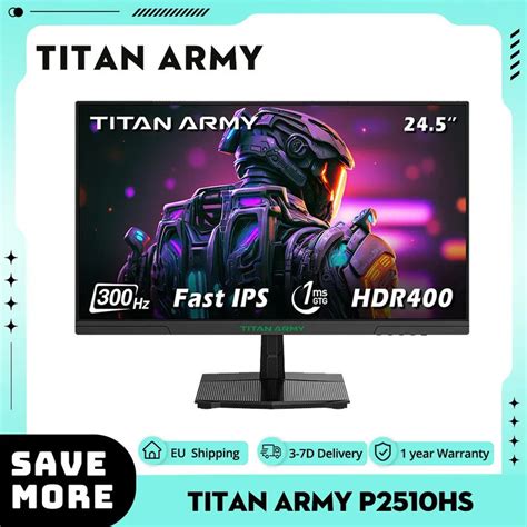 Monitor De Jogos Titan Army P2510hs Tela Ips Rápida Csot De 24 5 Polegadas 1920 1080 Taxa De