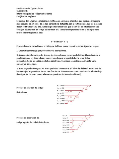 codificación huffman pdf