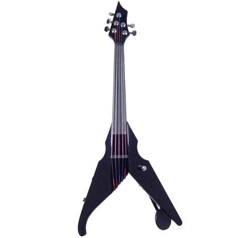 Wood Violins Viper Classic 5 String Violin In Black Electric Violin Shop