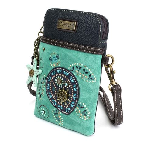 Chala Dazzled Cell Phone Crossbody Purse Women Pu Leather Multicolor