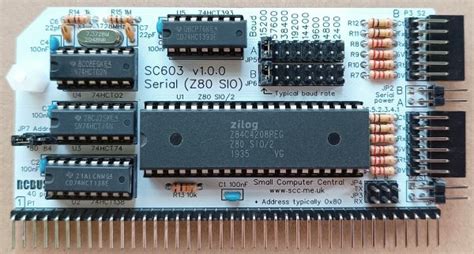 SC RCBus Z SIO Serial Module Small Computer Central
