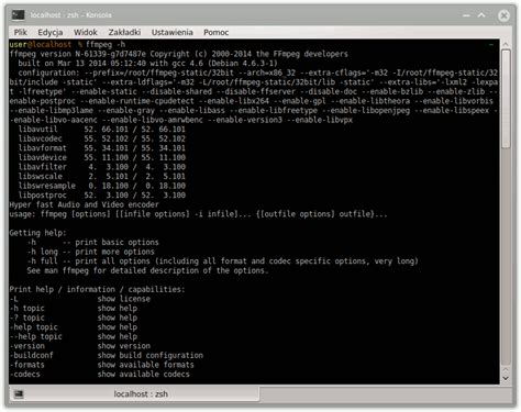 Ffmpeg Narz Dzie O Ogromnych Mo Liwo Ciach Ioerror