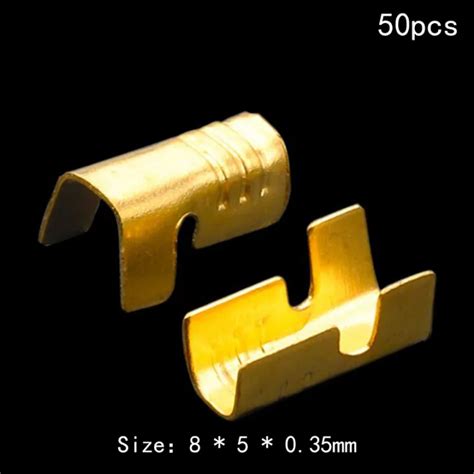 50pcs 452 U Shaped Terminal Tab Cold Inserts Connectors Terminal