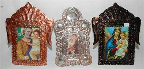 Three Mexican Tin Frames