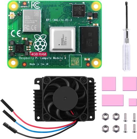 Pi Compute Module 4 Comes With Heatsink And Pwm Fan The