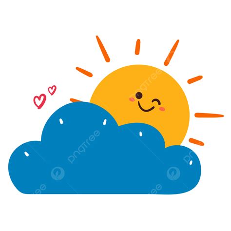 可愛的卡通雲朵和太陽 太阳 雲 可愛的卡通向量圖案素材免費下載，png，eps和ai素材下載 Pngtree